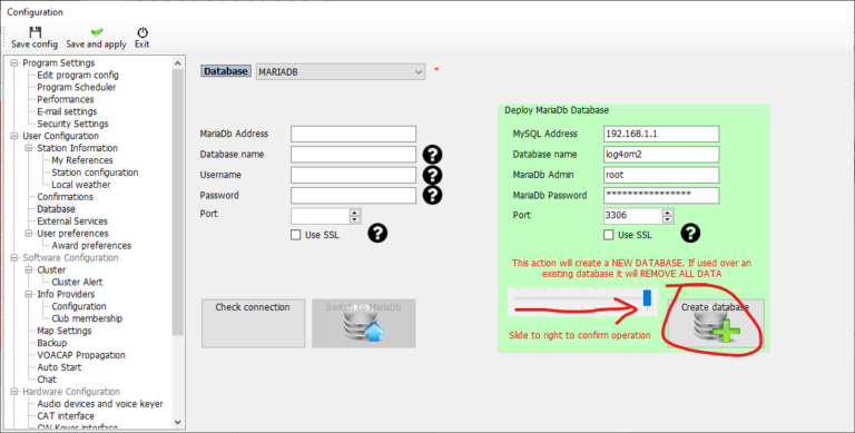 Setting up MariaDB / MySQL as QSO log storage in Log4OM – MAK Corner
